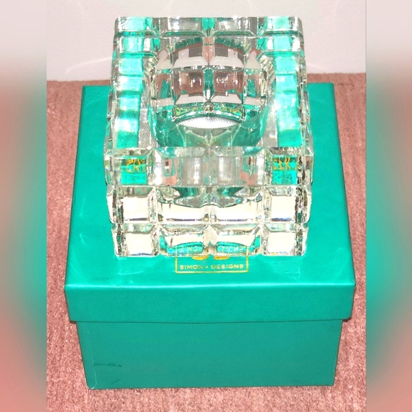 Avon | Accents | Avon Crystal Votive Silver Silk Simon Designs Candle ...